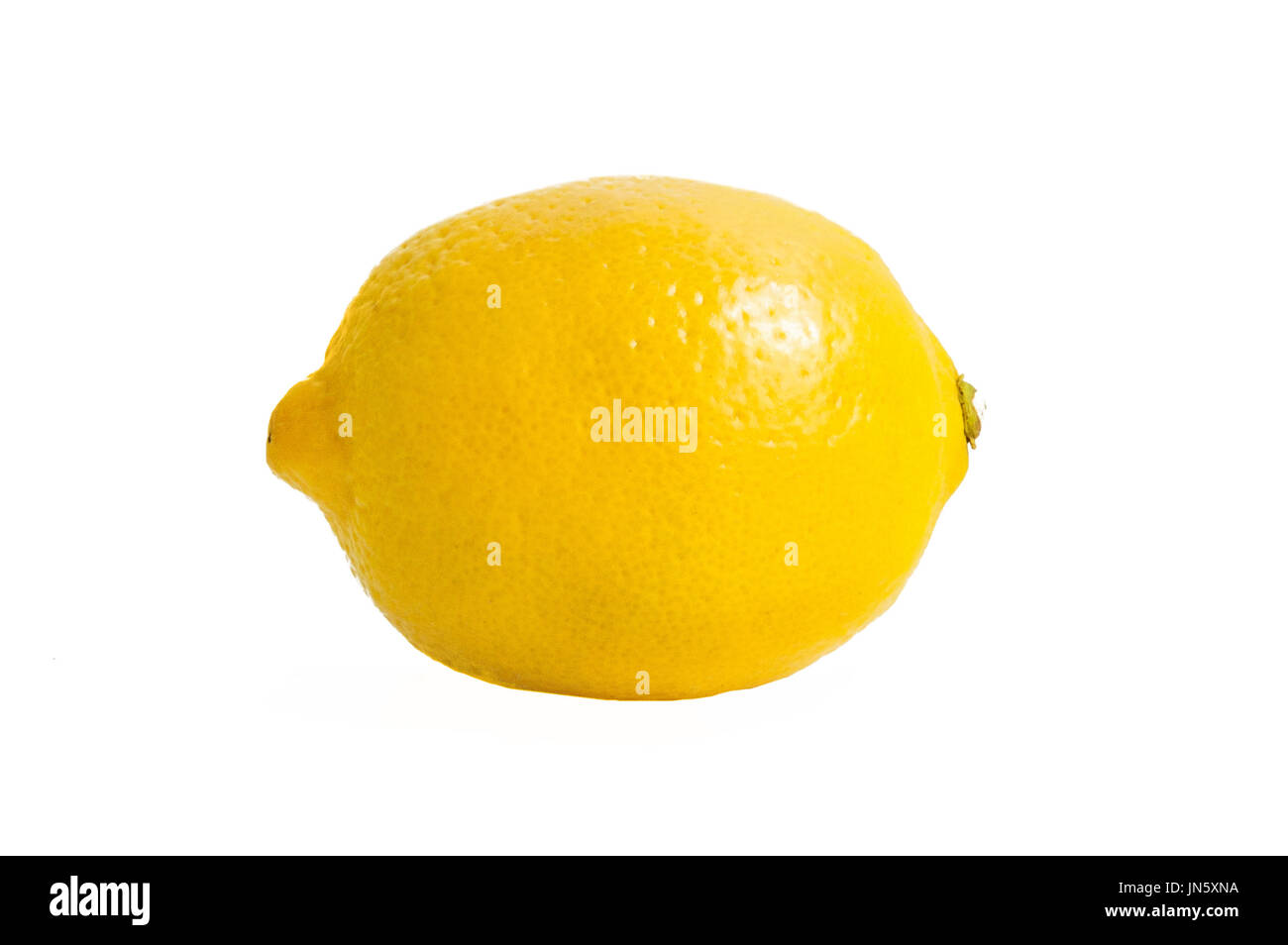 Fresh lemon isolated on white background. Horizontally lying lemon ...