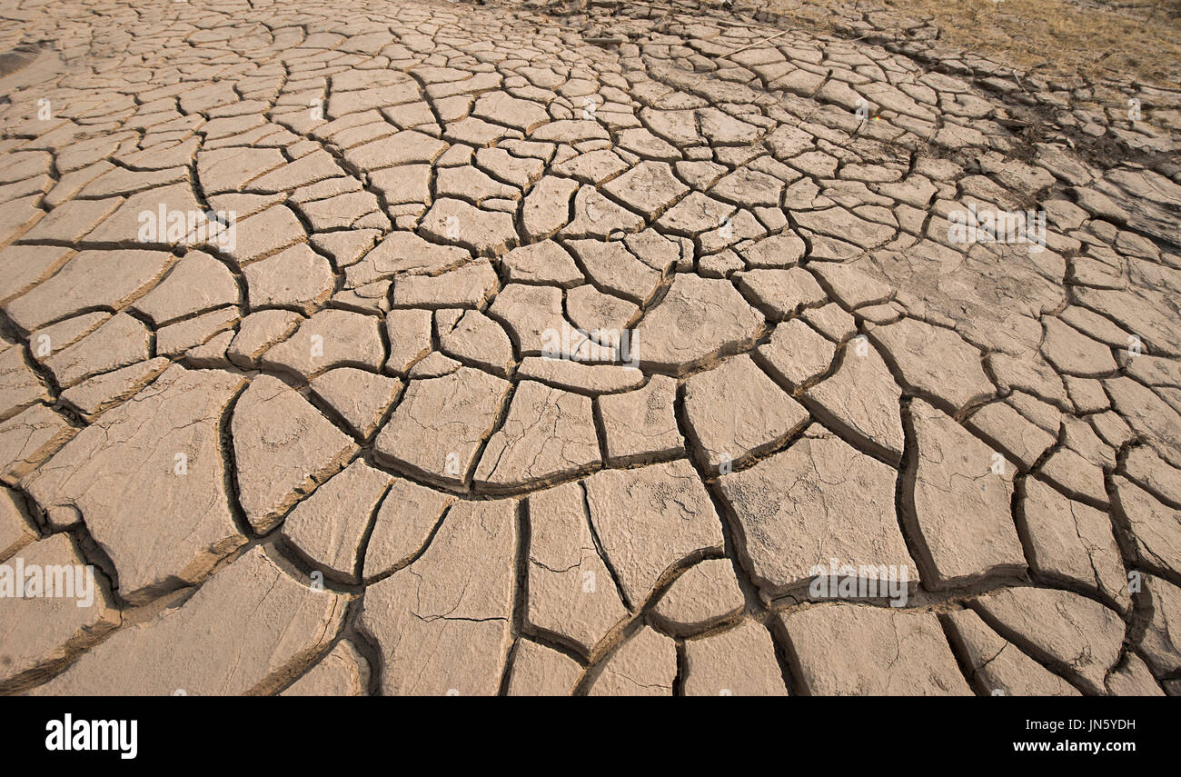 Dry ground surface crack texture, drought effect Stock Photo - Alamy