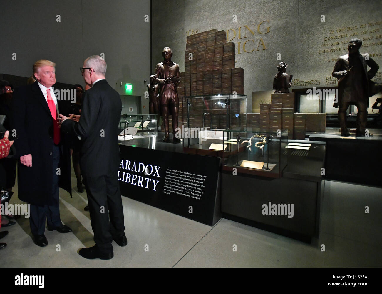 United States President Donald Trump visits the Smithsonian National ...