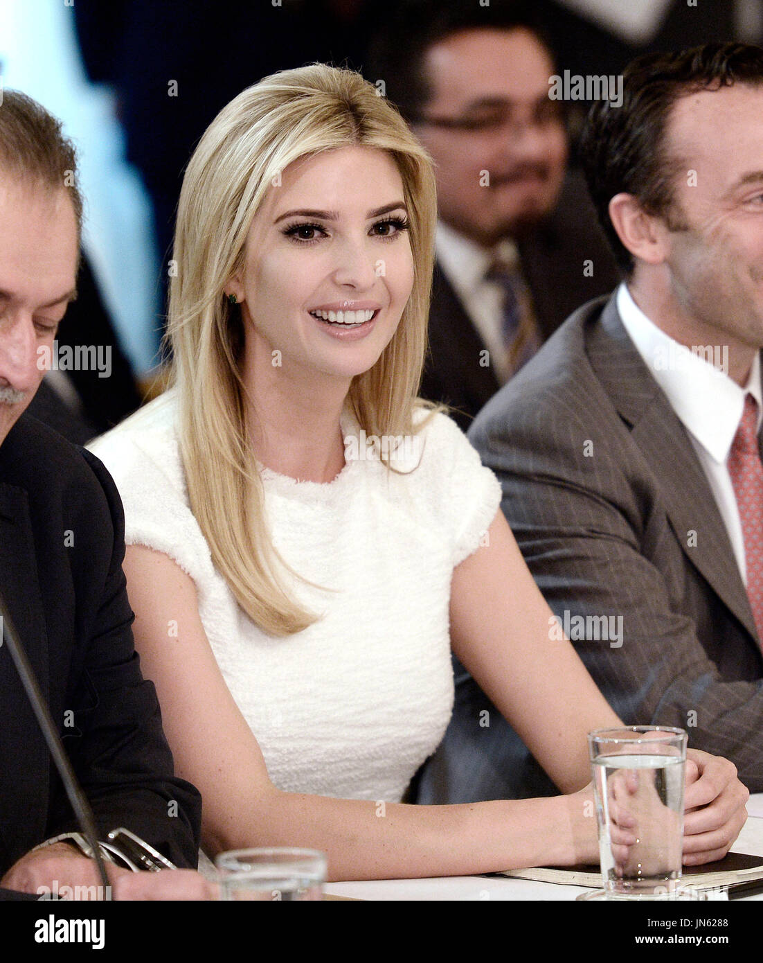 Ivanka Trump attends a listening session with manufacturing CEOs in the ...