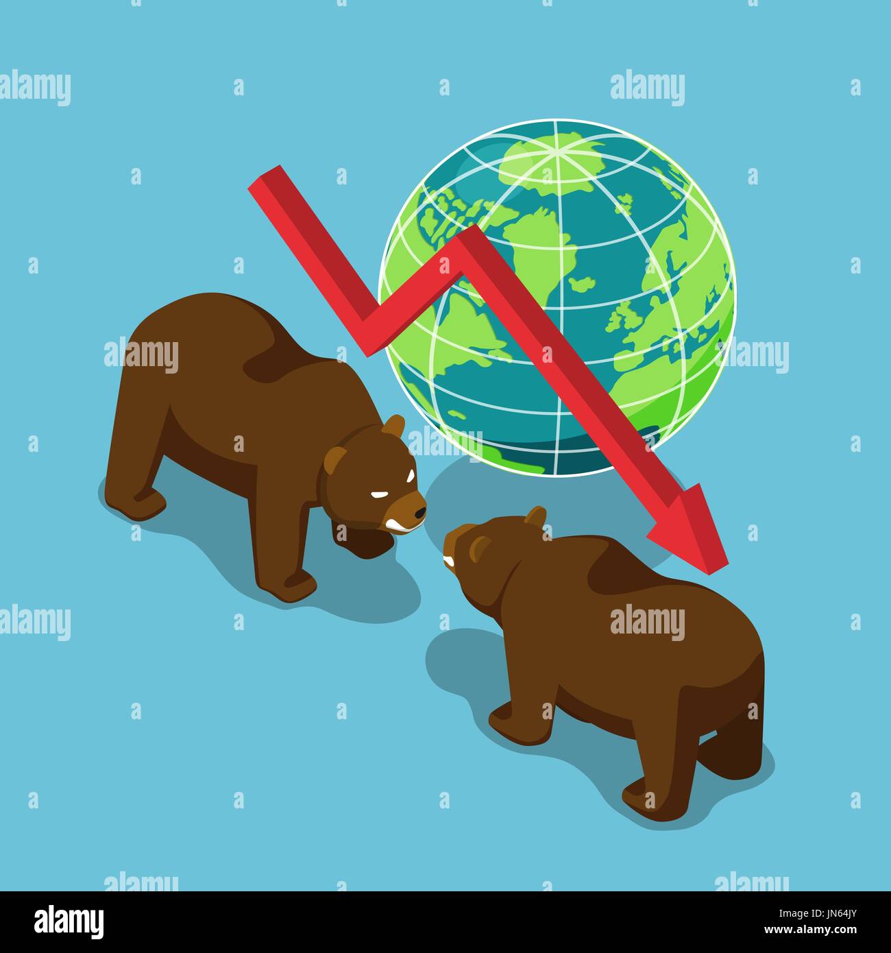 Bears fighting Stock Vector Images - Alamy