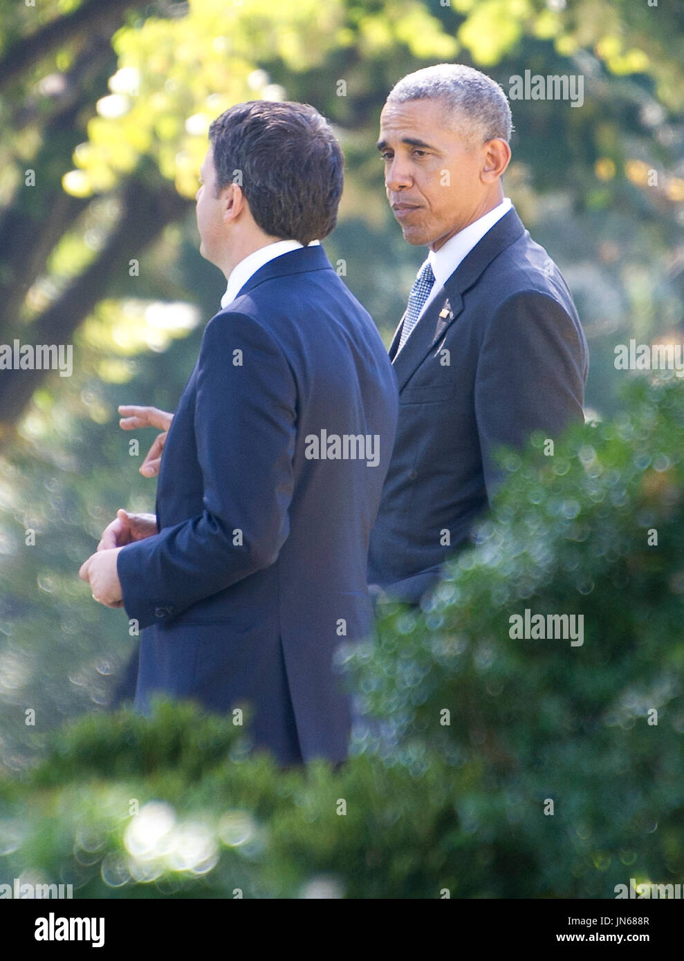 United States President Barack Obama and Prime Minister Matteo Renzi of ...