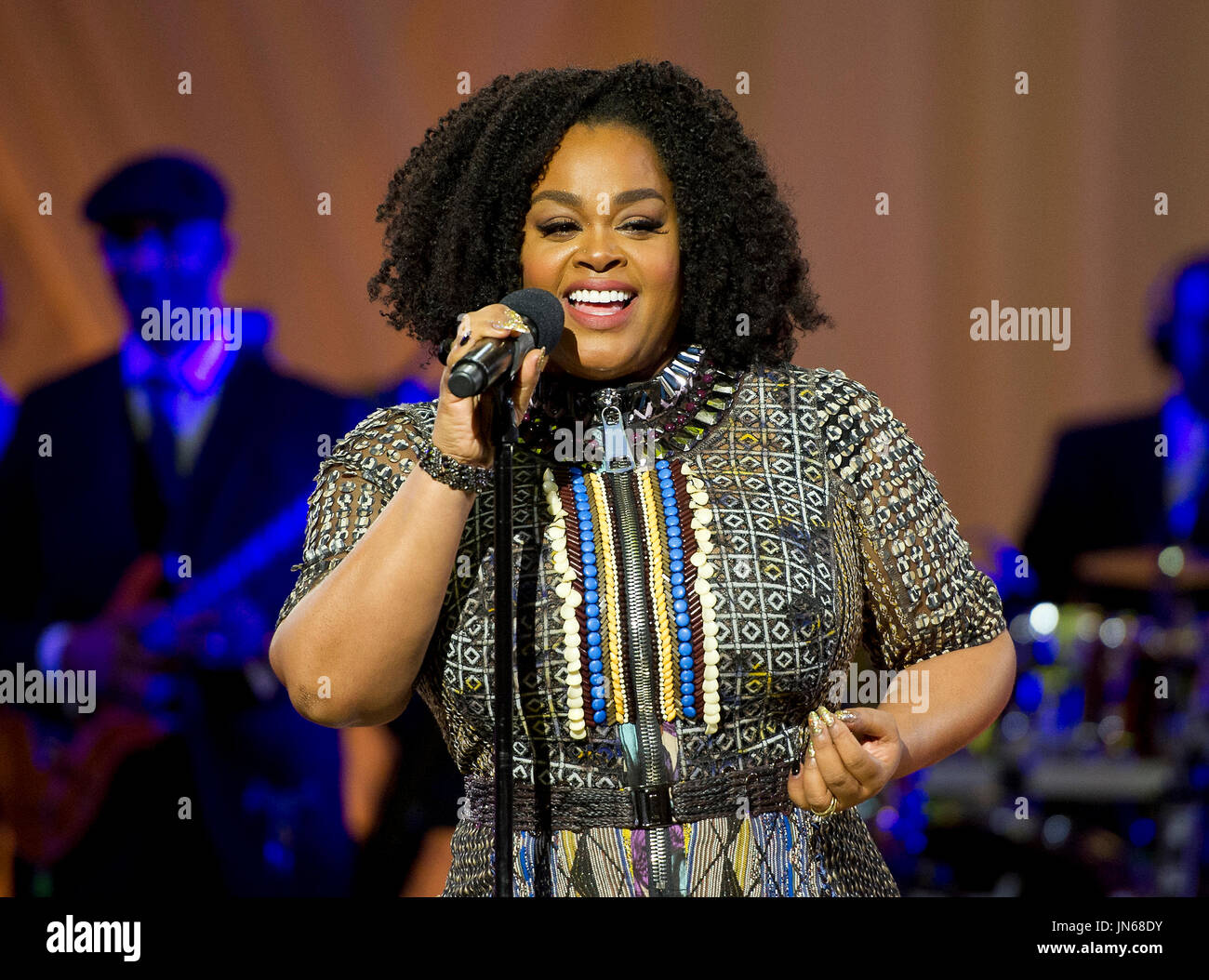 American singer-songwriter, model, poet and actress Jill Scott performs ...