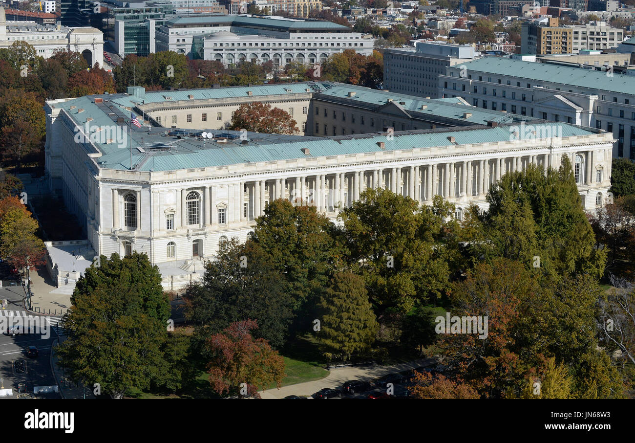 The Russell Senate Office Building can be seen from the top of the ...