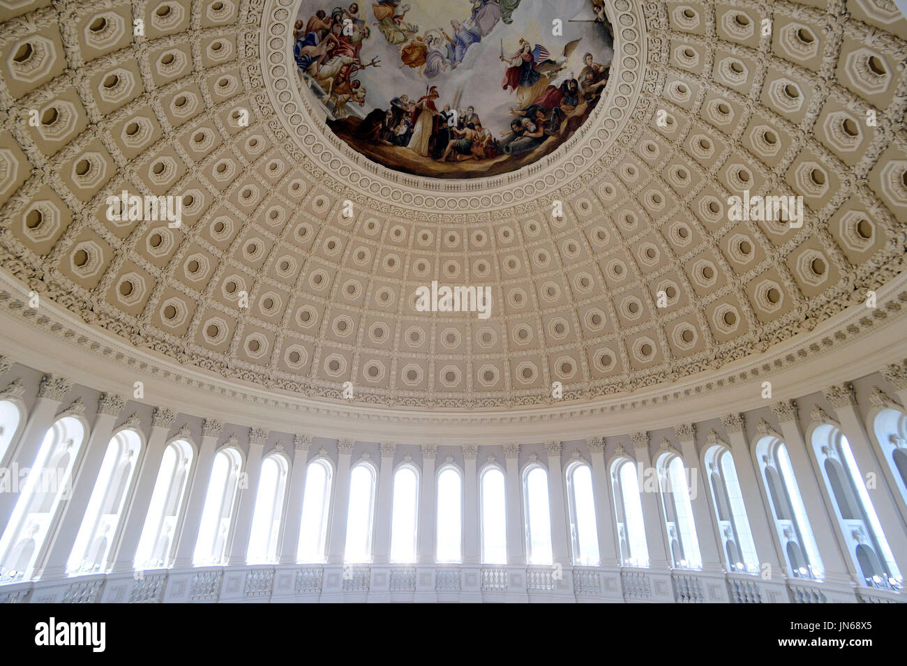The Rotunda of the US Capitol is seen from the newly-restored Capitol ...
