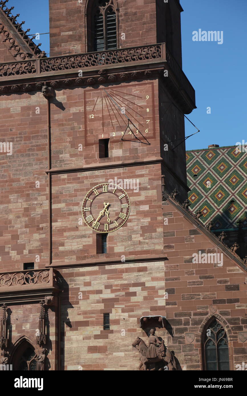 Basel clock hi-res stock photography and images - Alamy