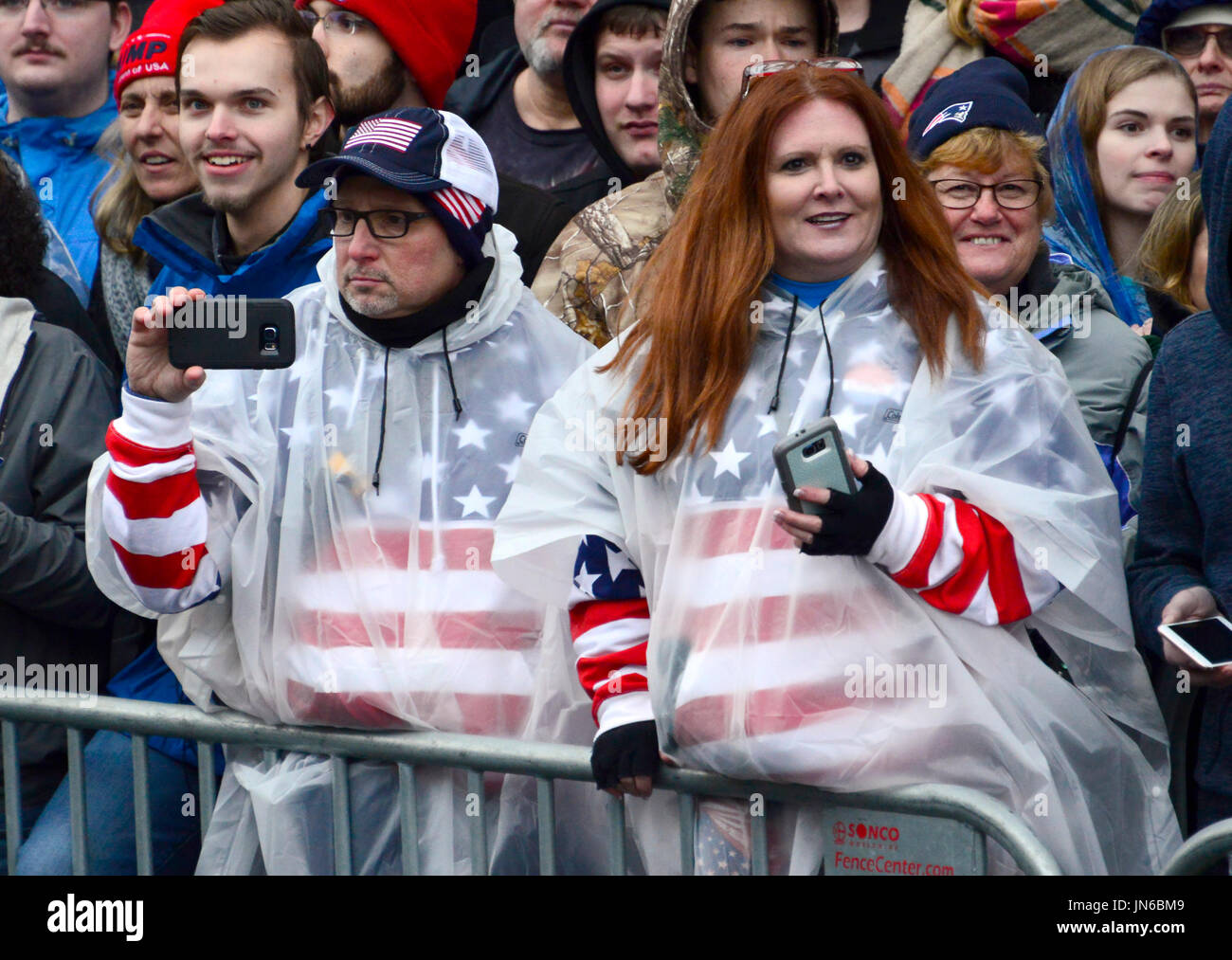 Spectators in the Inaugural Parade celebrating the Inauguration of ...