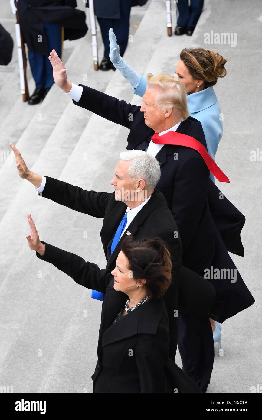 United States President Donald Trump, First Lady Melania Trump, Vice ...