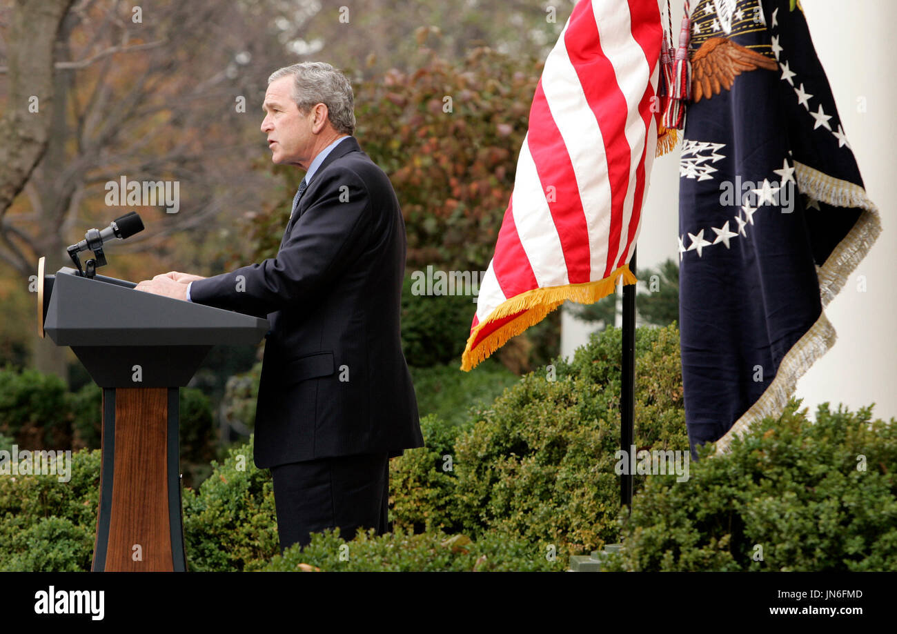 Washington, D.C. - December 2, 2005 -- United States President George W ...