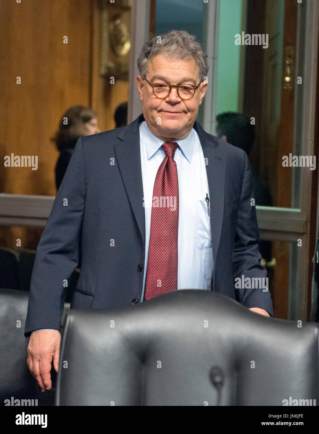 United States Senator Al Franken (Democrat of Minnesota) arrives to ...