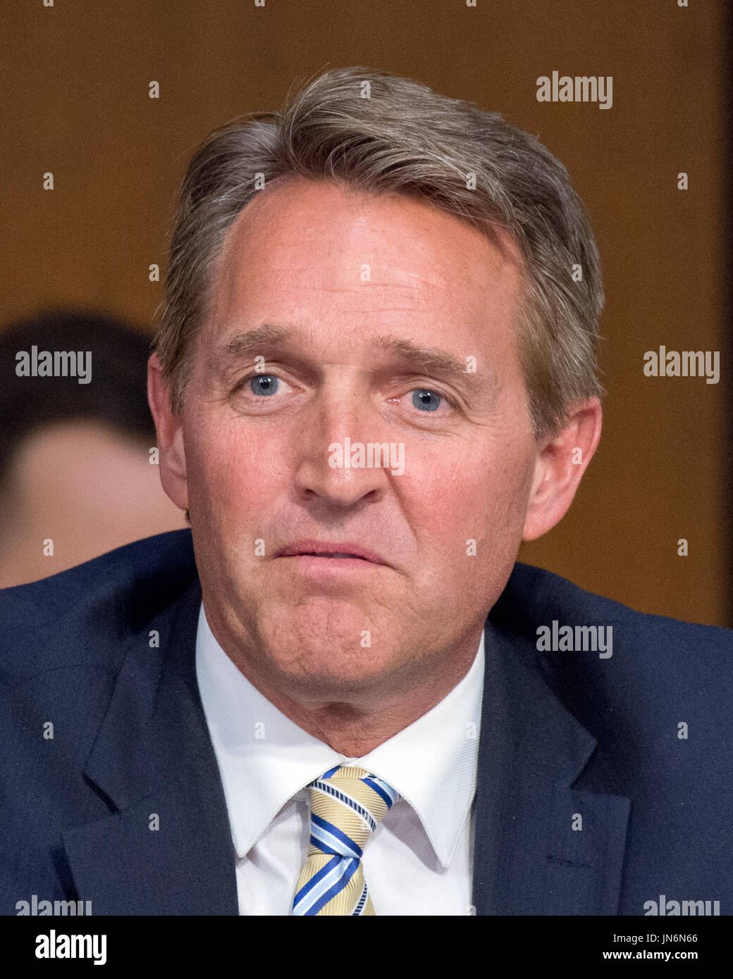United States Senator Jeff Flake (Republican of Arizona) questions ...