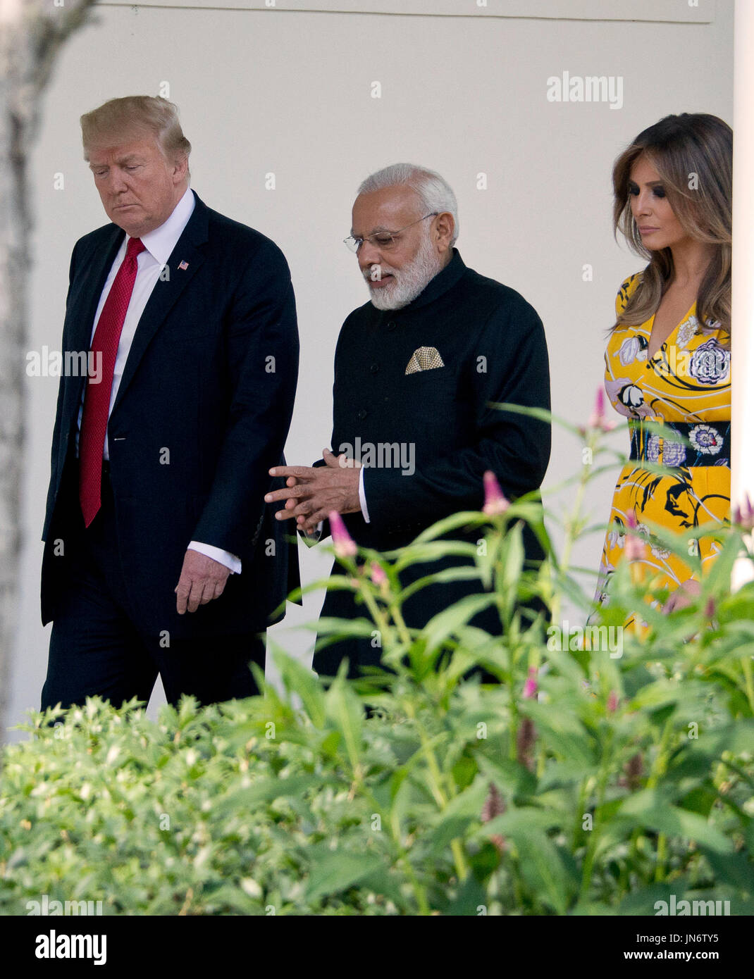 United States President Donald J. Trump and first lady Melania Trump ...