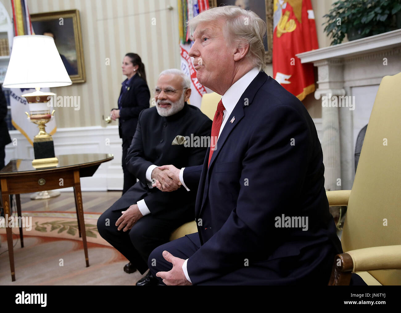 United States President Donald Trump meets with Indian Prime Minister ...