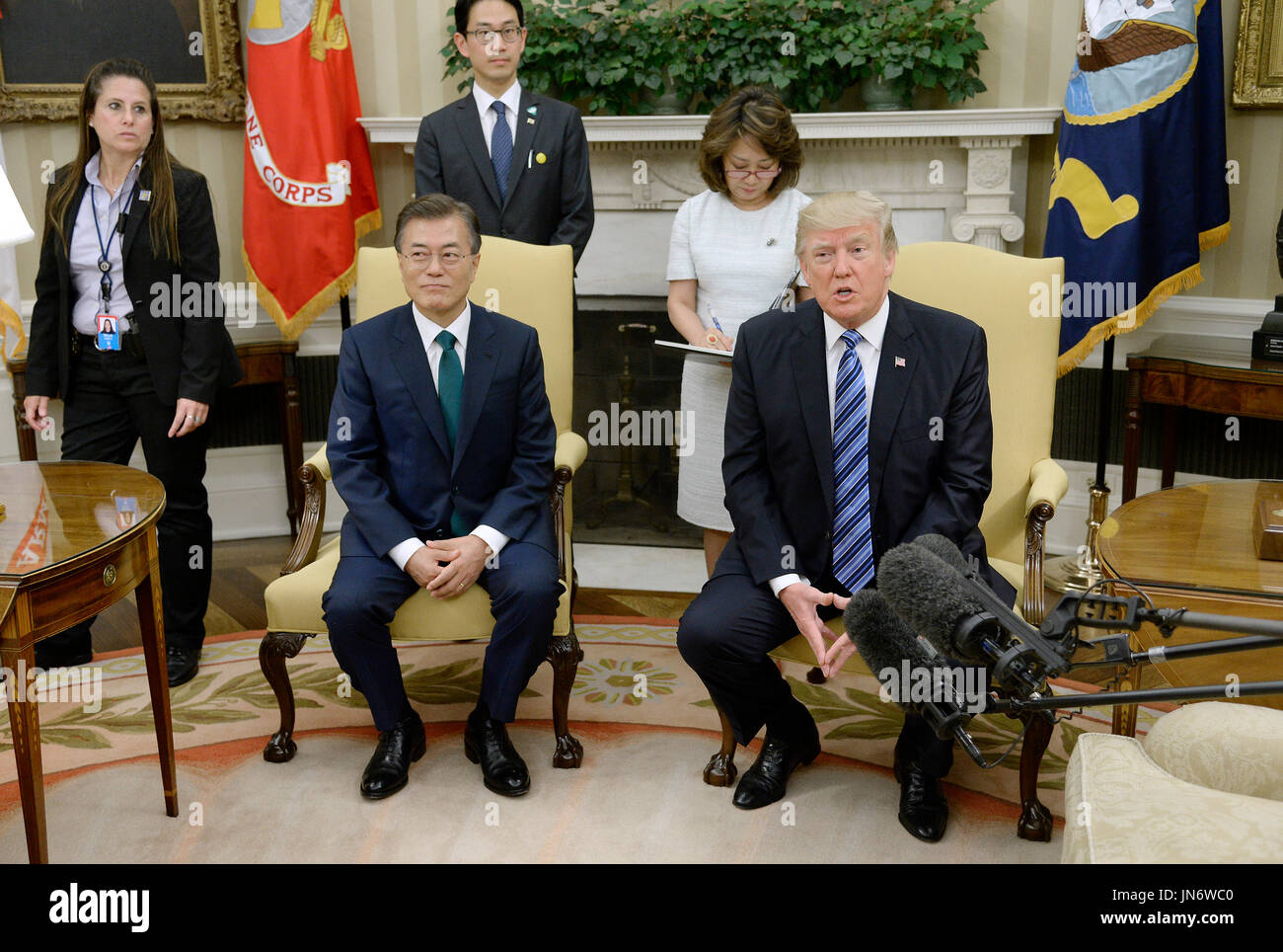 United States President Donald J. Trump meets with President Moon Jae ...