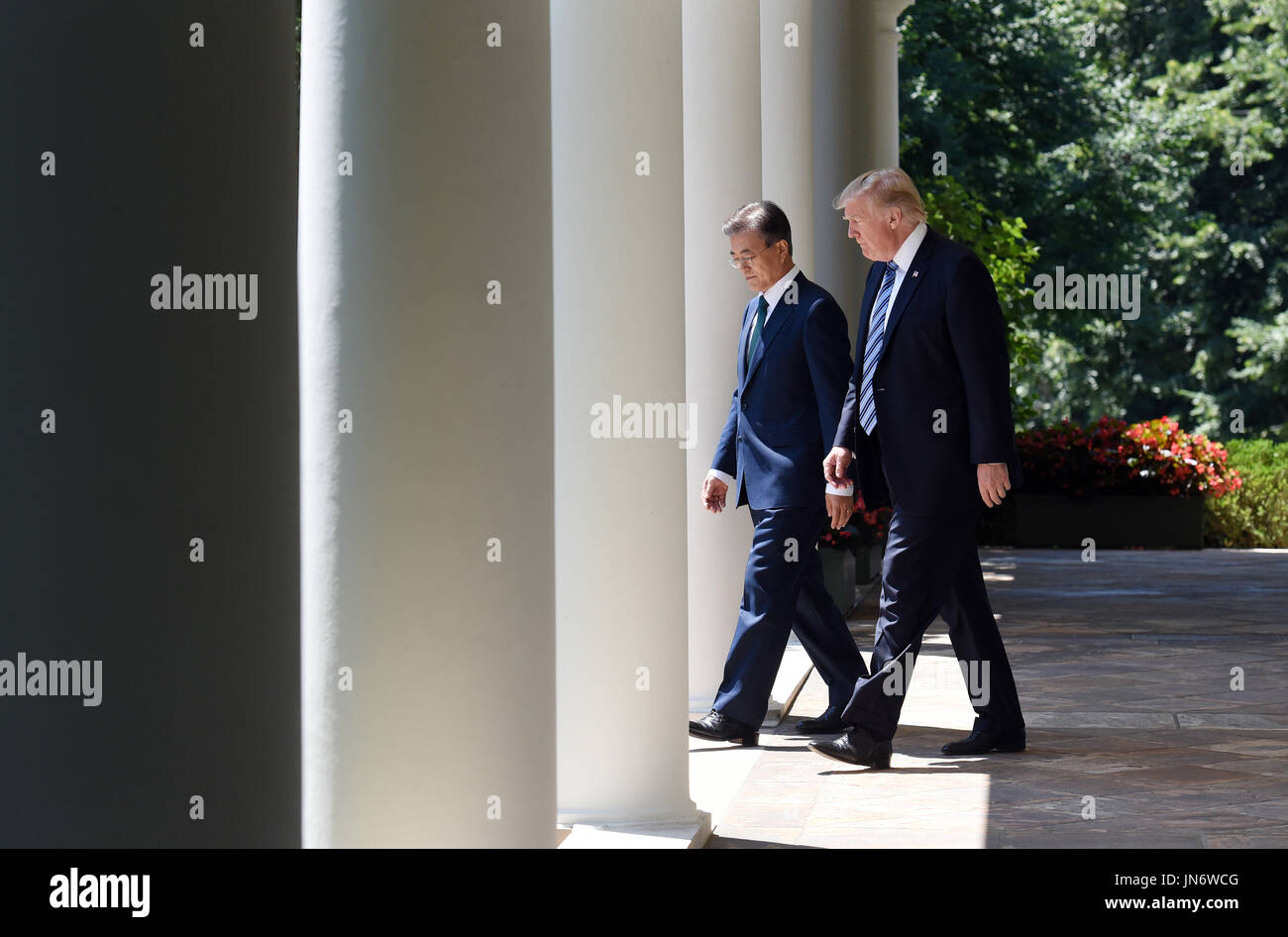 United States President Donald J. Trump and President Moon of the ...