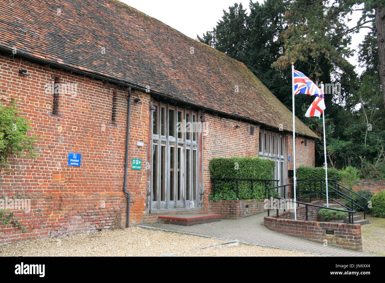 Cross Barn, built 1532, the oldest brick barn in Hampshire. Odiham ...