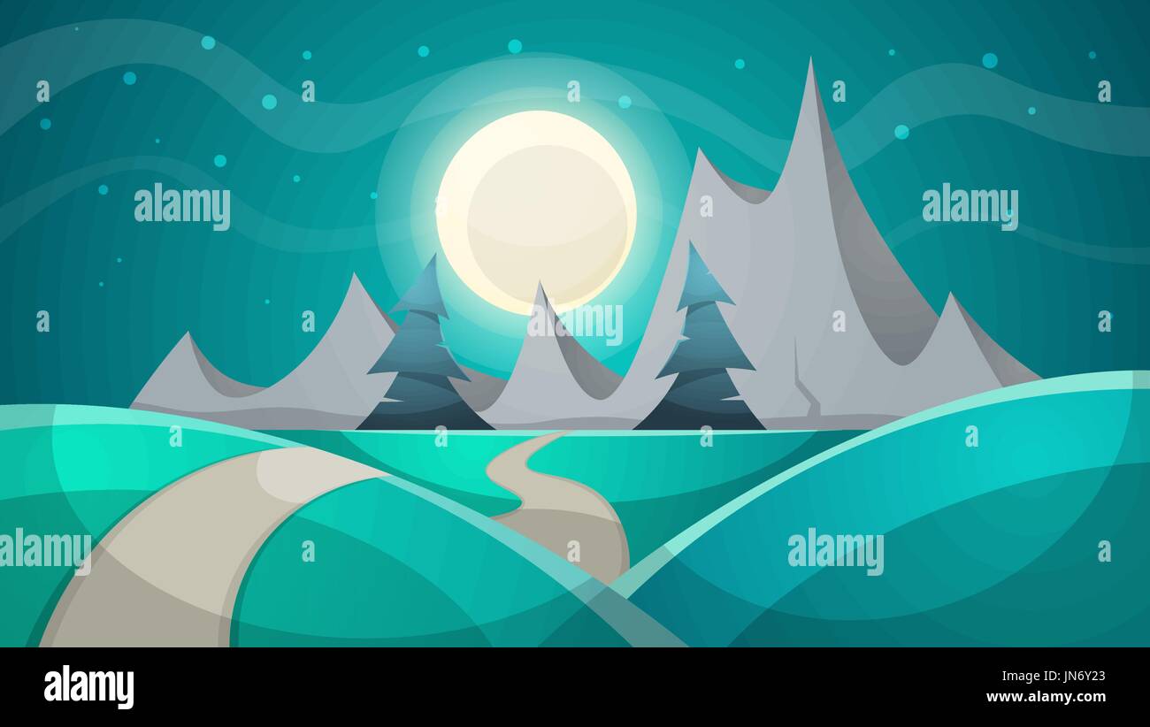 Forest field edge Stock Vector Images - Alamy
