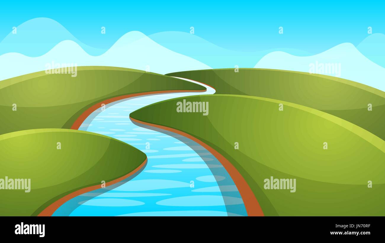 River cartoon hi-res stock photography and images - Alamy