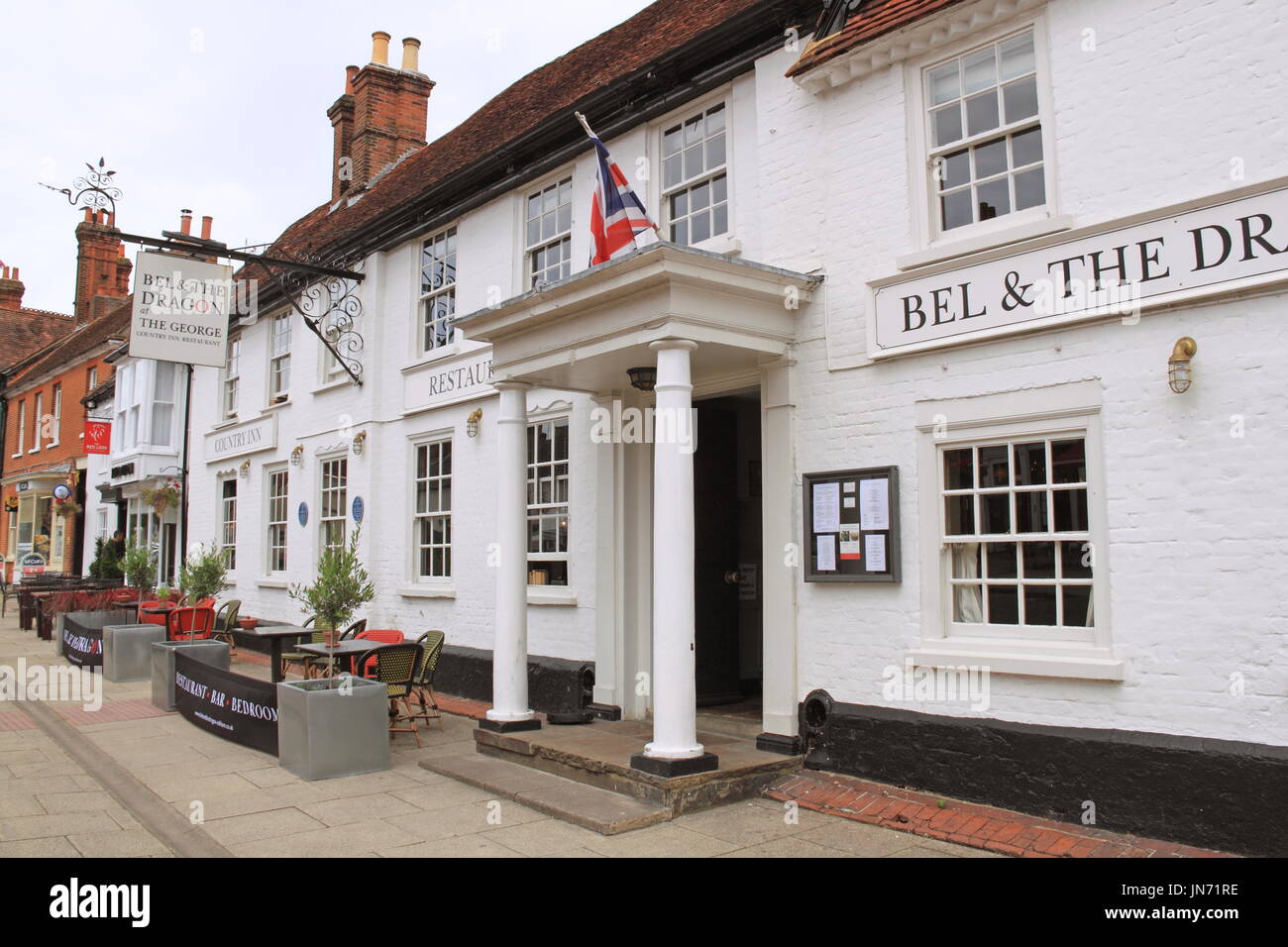 Bel and the Dragon at the George, High Street, Odiham, Hart District ...