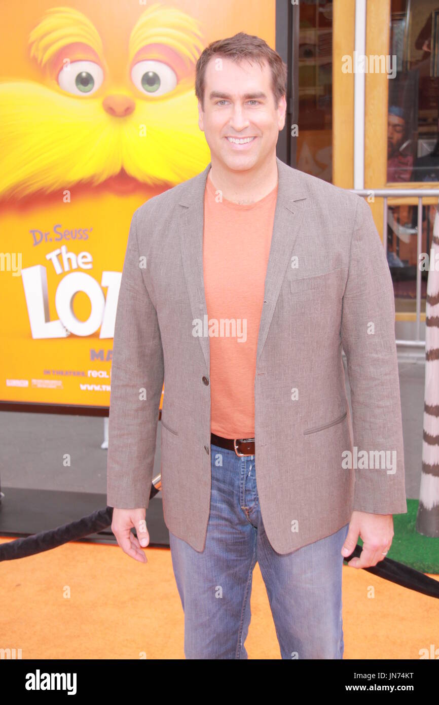 Rob Riggle 02/19/2012 "The Lorax" Premiere held at the Universal ...