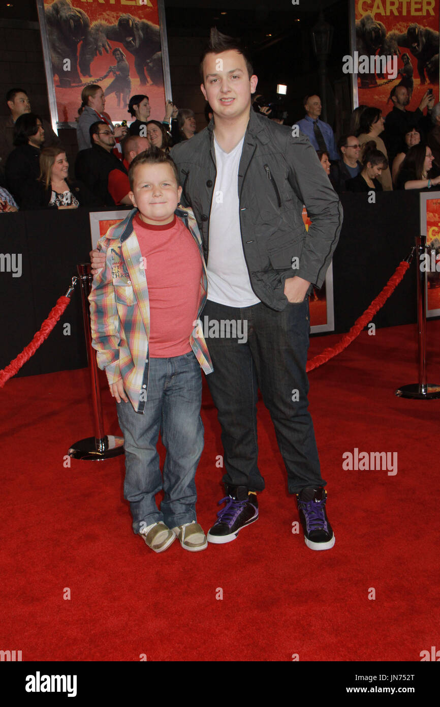 Noah Munck, Ethan Munck 02/22/2012 "John Carter" Premiere held at Regal ...
