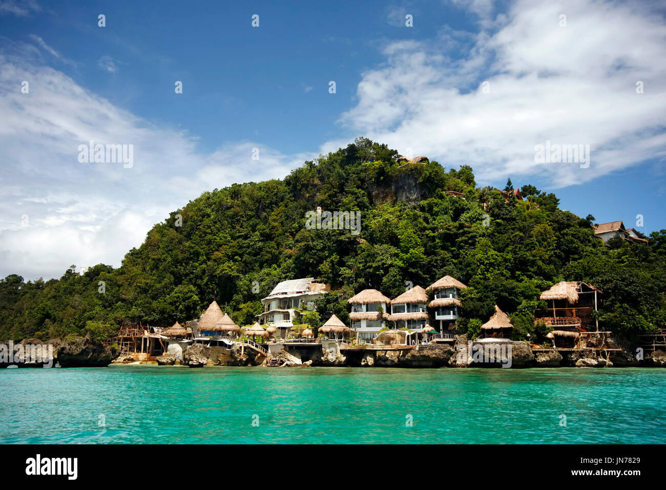 Small house on the coast of the island of Boracay Stock Photo - Alamy