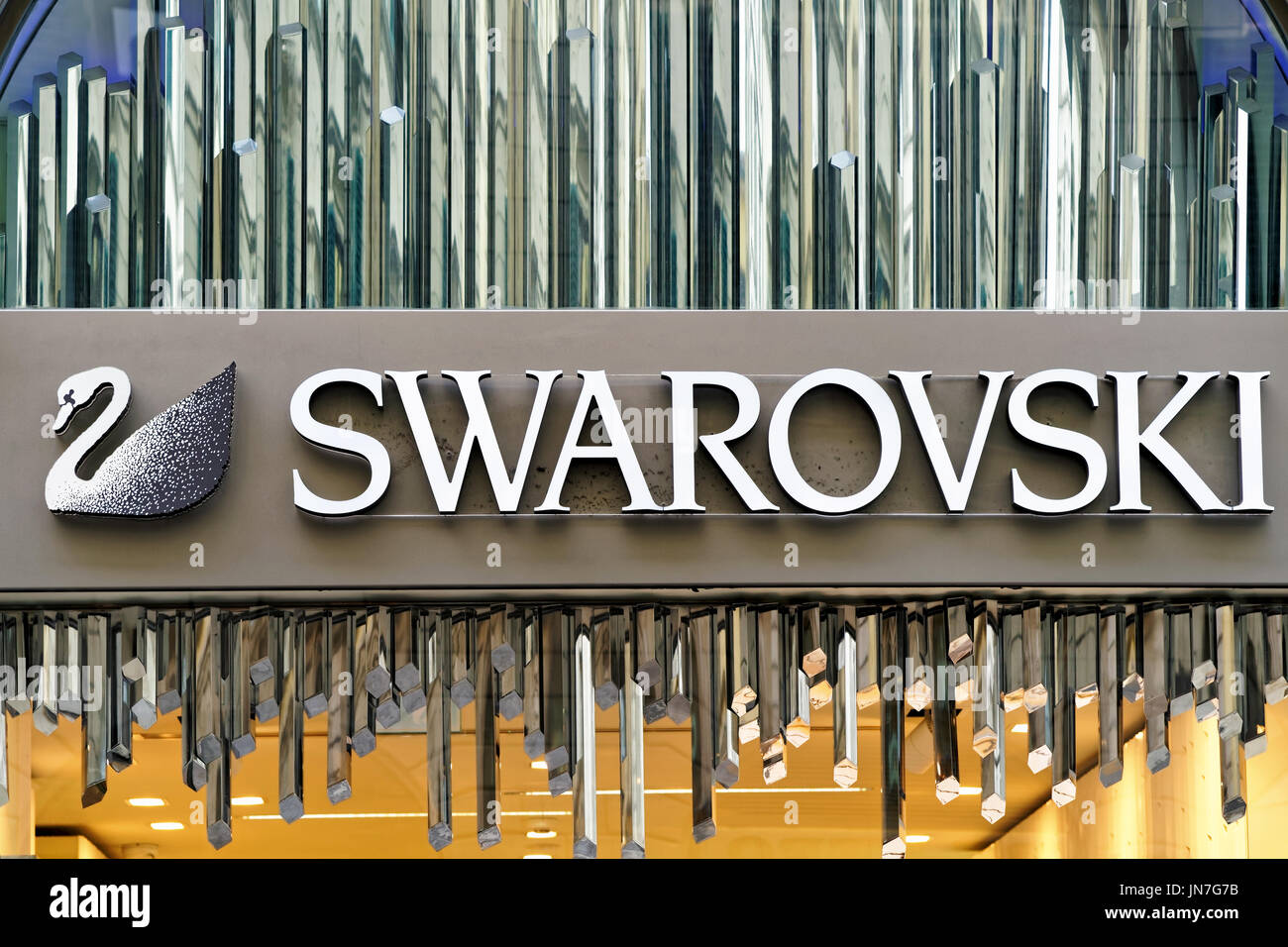 Swarovski sign hi-res stock photography and images - Alamy