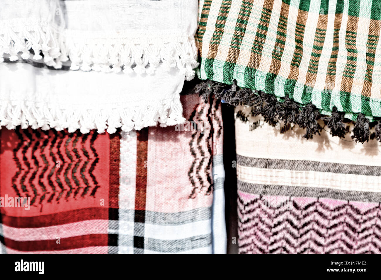 the texture of the cotton traditional symbolic arabian scarf like ...