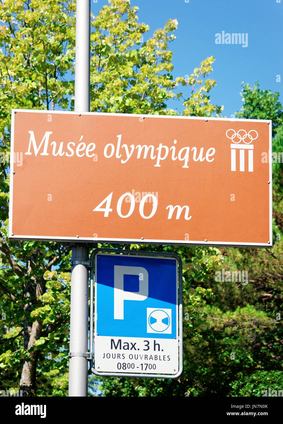 Lausanne switzerland road sign hi-res stock photography and images - Alamy