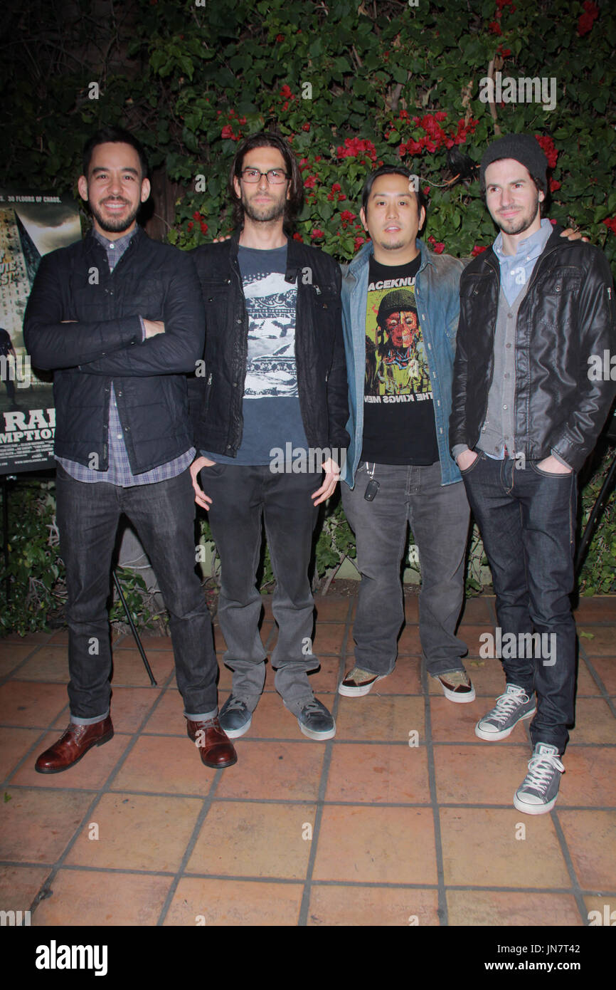 Linkin Park, Mike Shinoda, Brad Delson, Joe Hahn, Rob Bourdon 03/08 ...