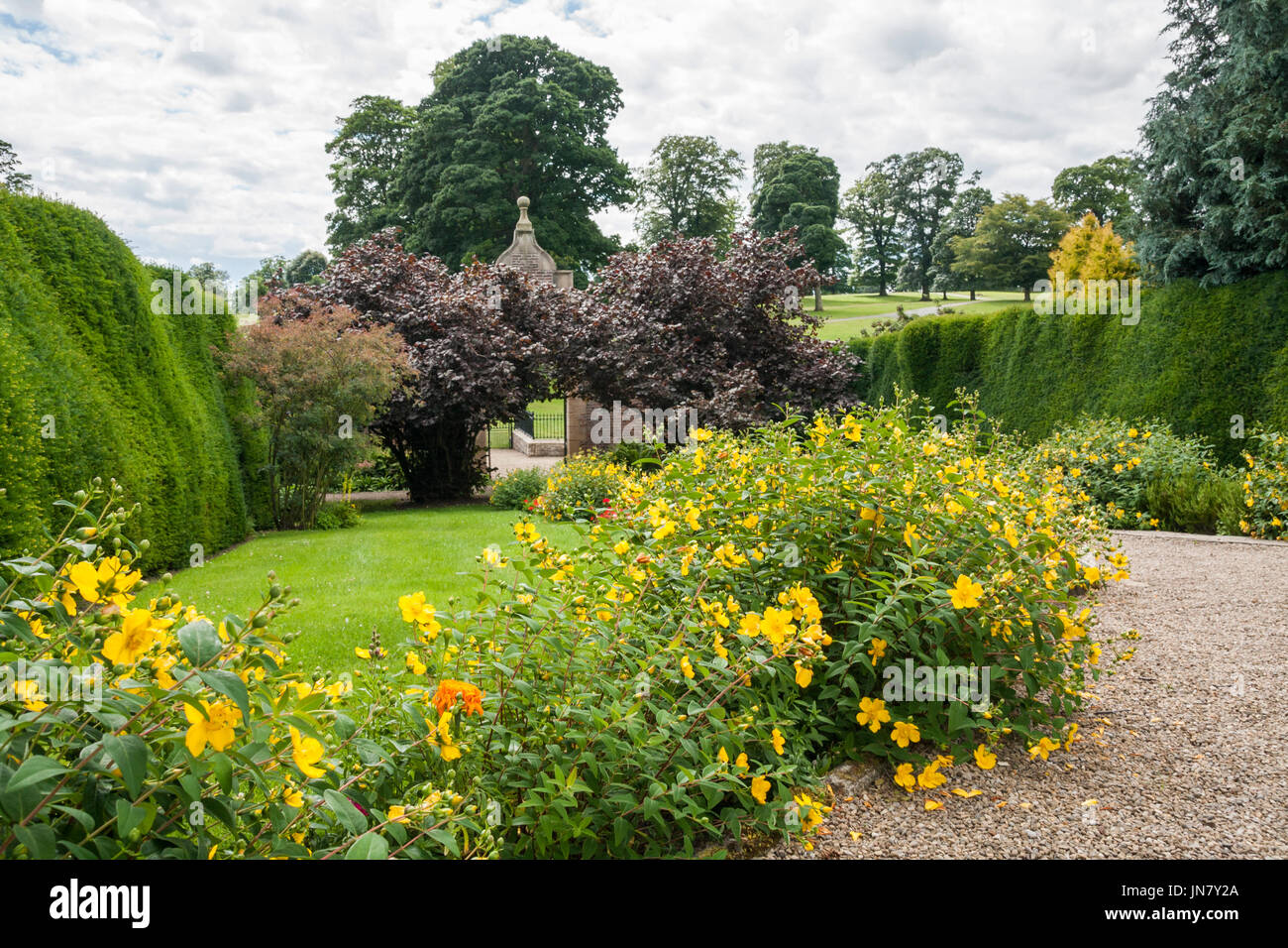 The beautiful gardens at Raby Castle,Staindrop,Darlington,England,UK ...