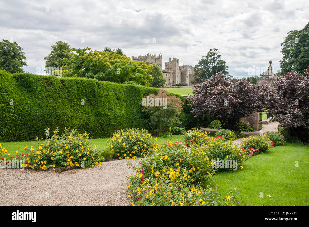 The beautiful gardens at Raby Castle,Staindrop,Darlington,England,UK ...