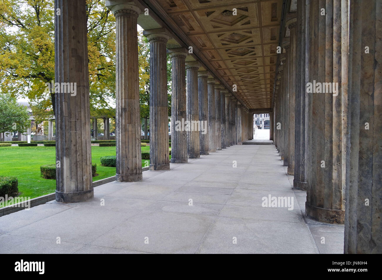 historical colonnade pathway, Museum island, Berlin, Germany Stock ...