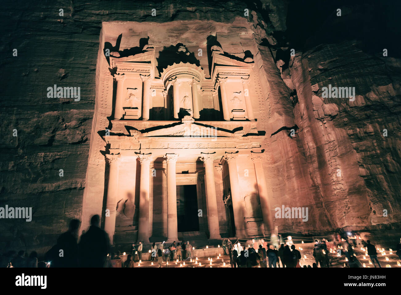 the antique site of petra in jordan the beautiful wonder of the world ...