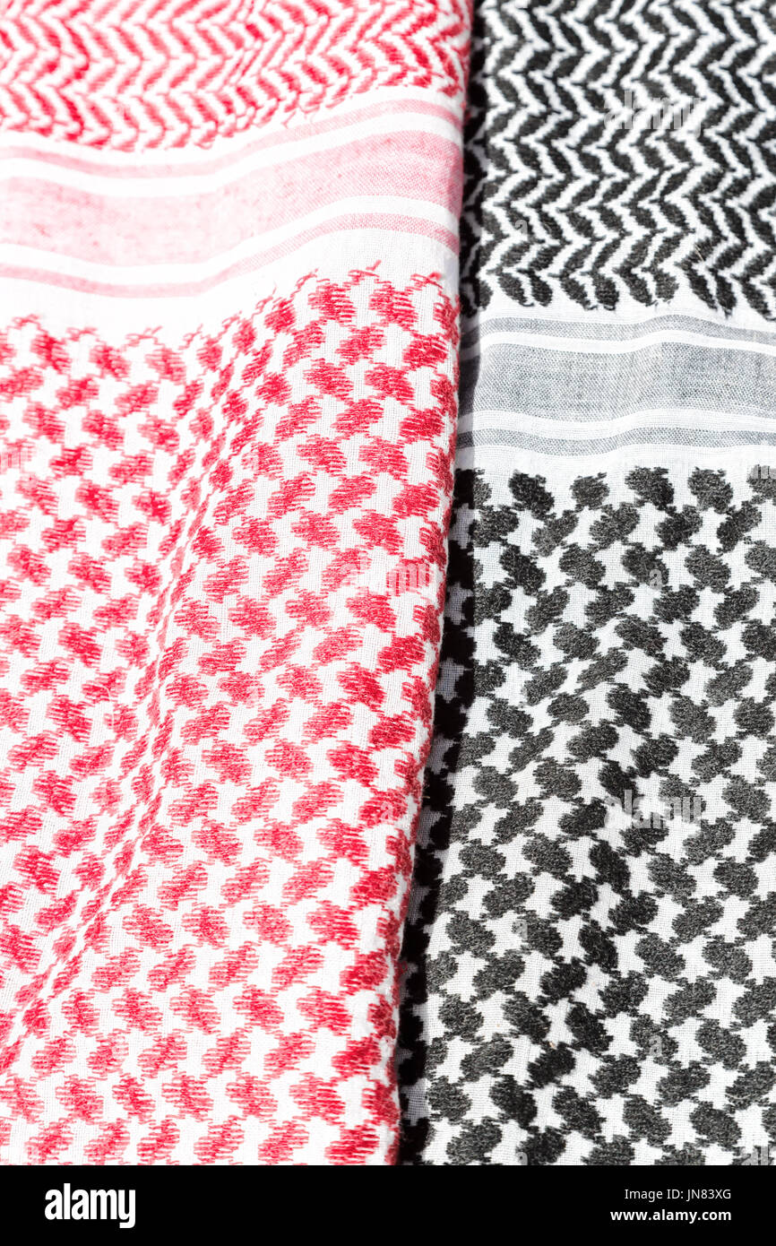 the texture of the cotton traditional symbolic arabian scarf like ...