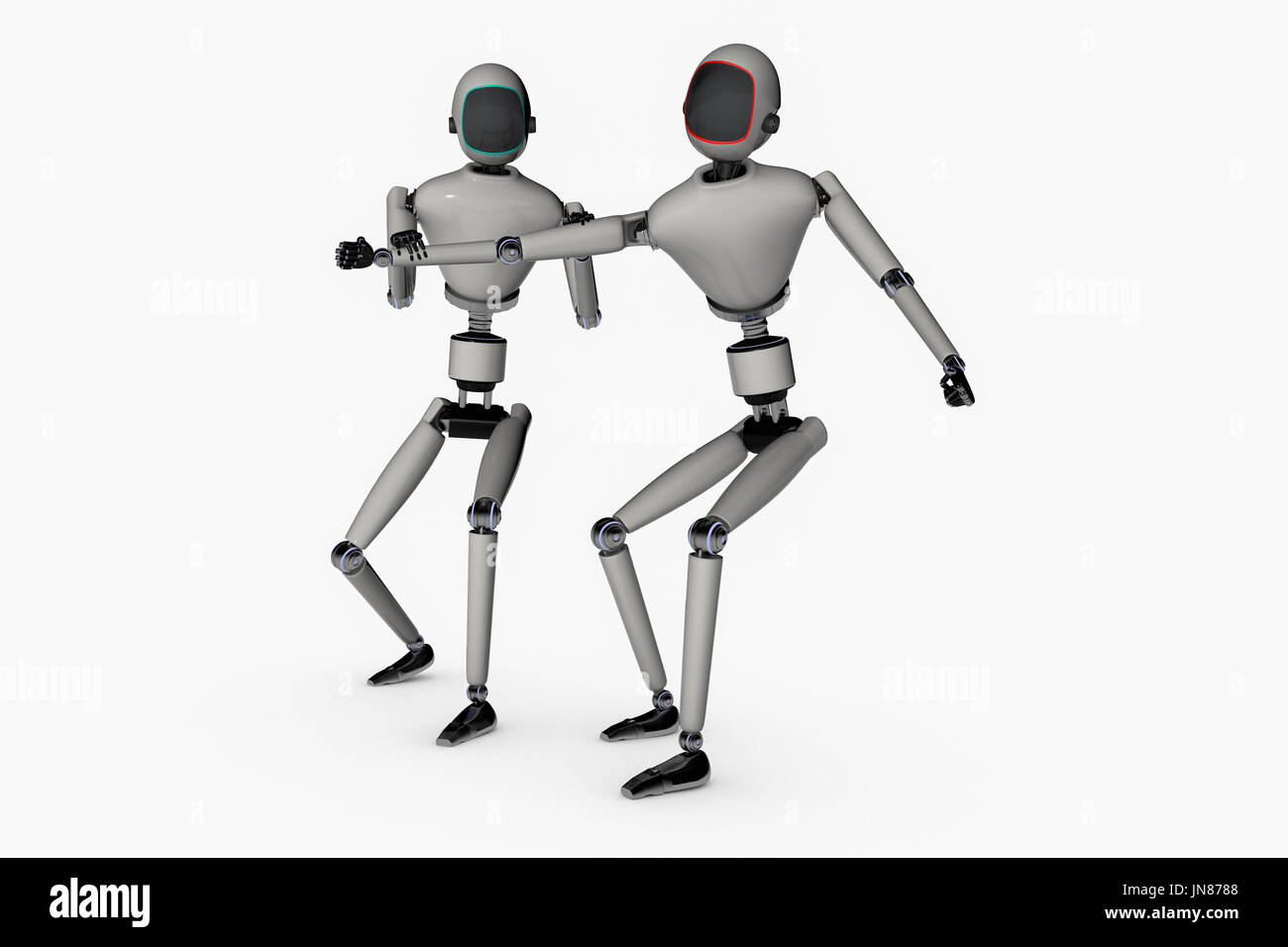 A fighting robot full in action Stock Photo - Alamy