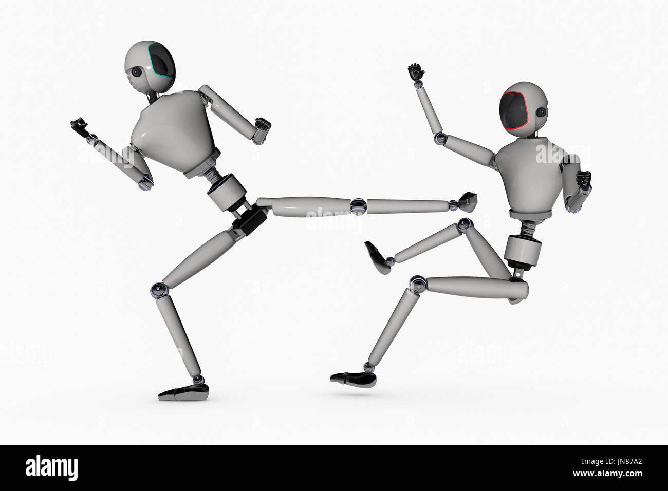 A fighting robot full in action Stock Photo - Alamy