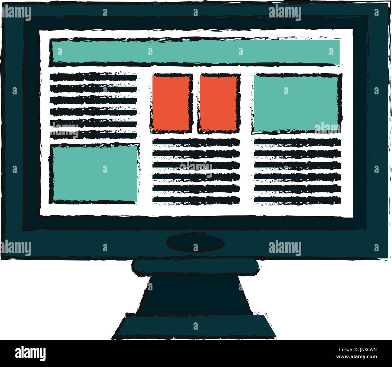 screen vector illustration Stock Vector Image & Art - Alamy