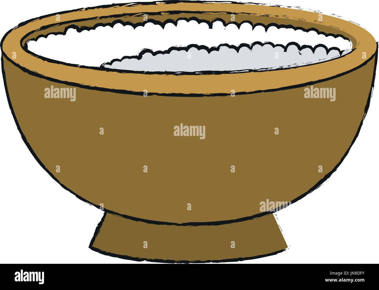 rice bowl vector illustration Stock Vector Image & Art - Alamy