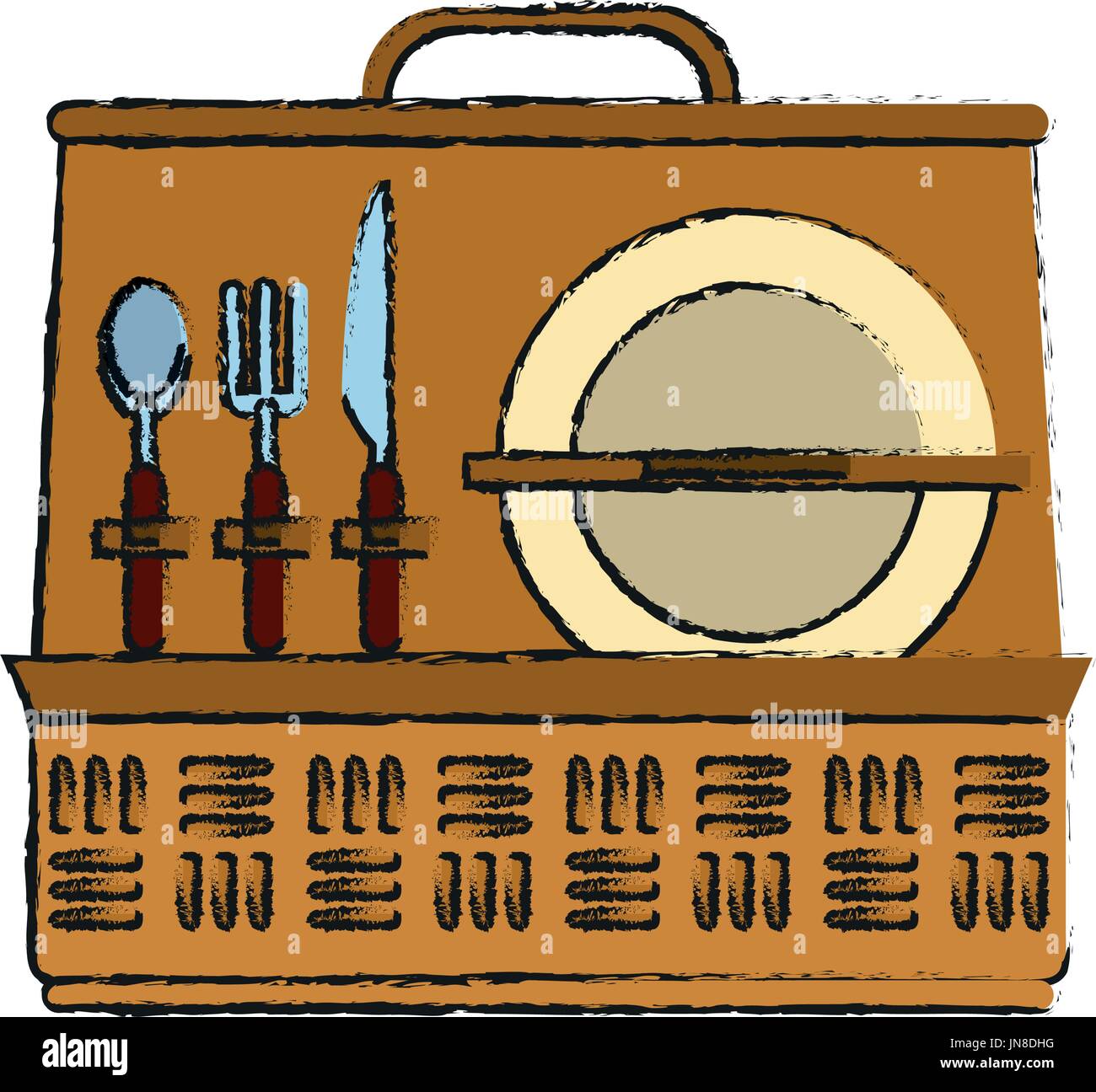 basket vector illustration Stock Vector Image & Art - Alamy