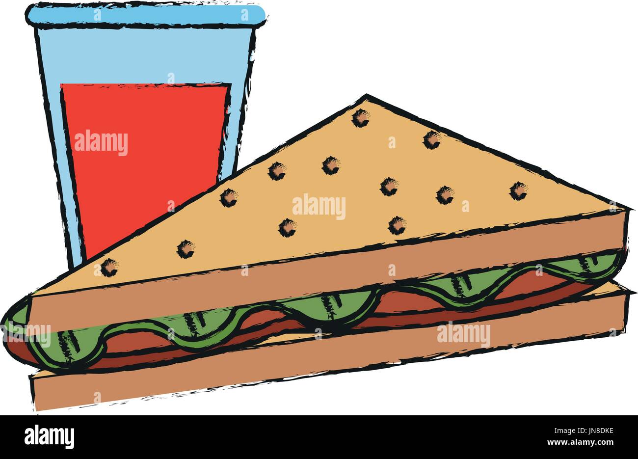 sandwich vector illustration Stock Vector Image & Art - Alamy