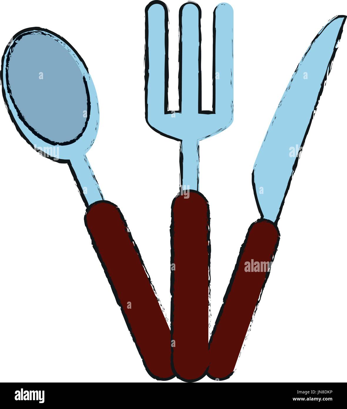 silverware vector illustration Stock Vector Image & Art - Alamy