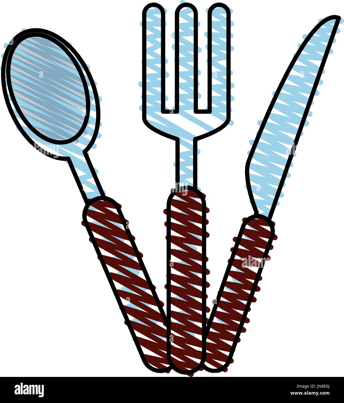 silverware vector illustration Stock Vector Image & Art - Alamy