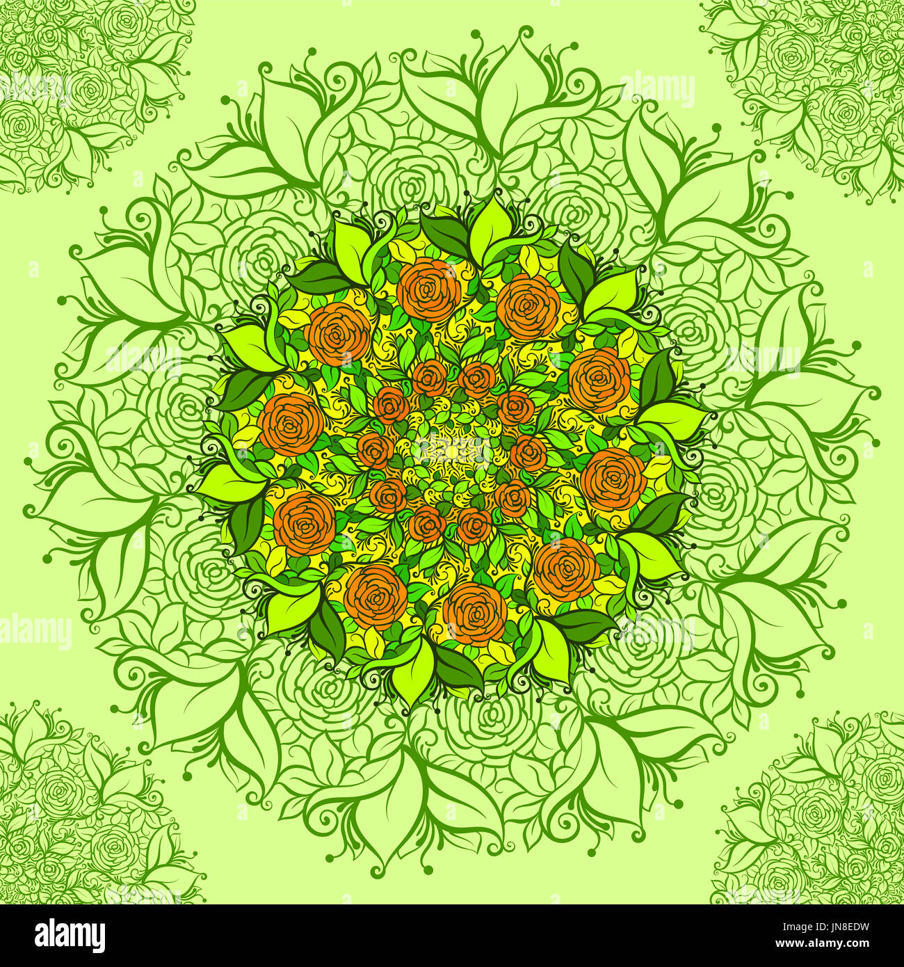 Intricate flower pattern. Elaborate floral background from flower ...