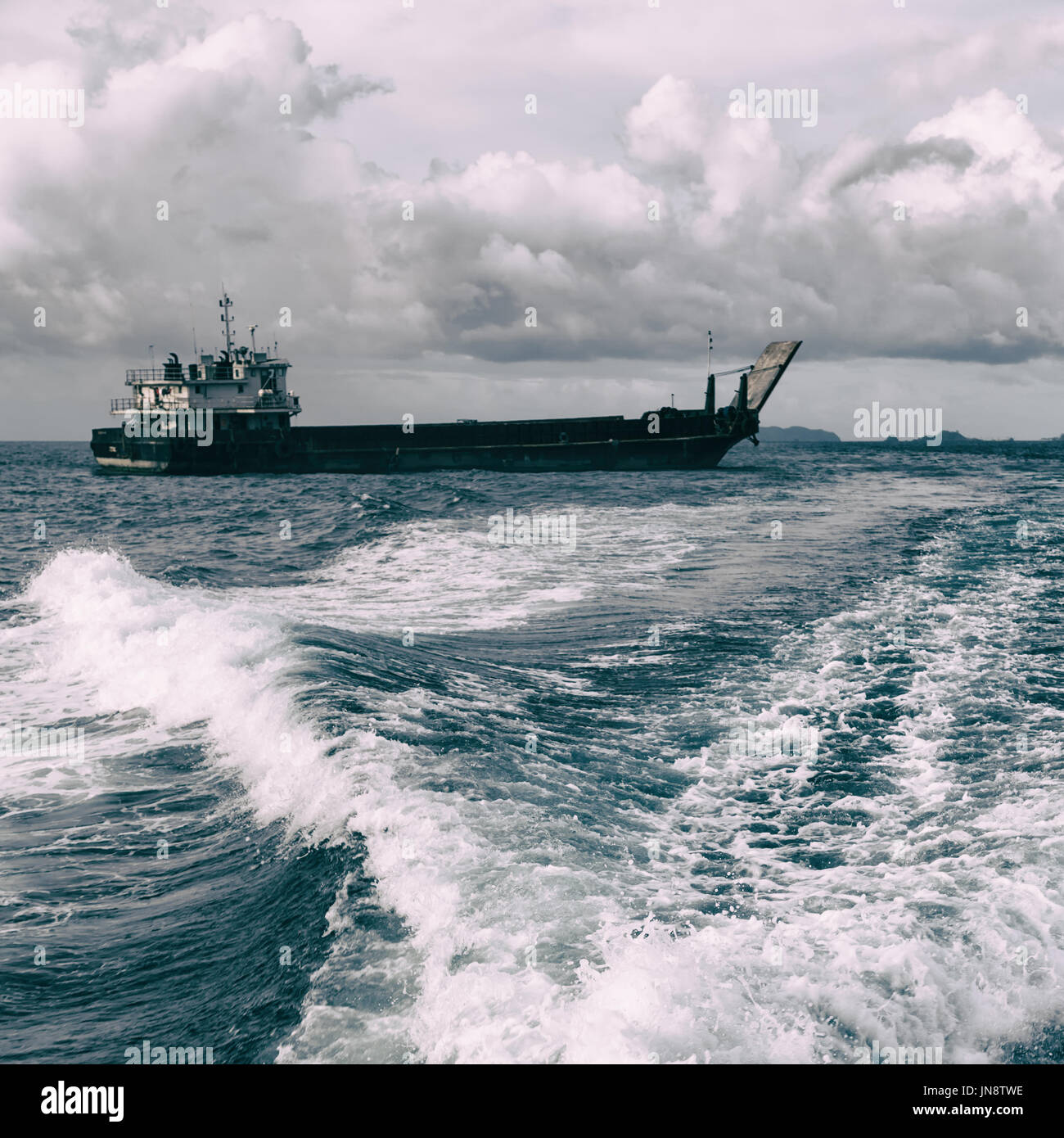 blur in philippines a view from boat and the pacific ocean mountain ...