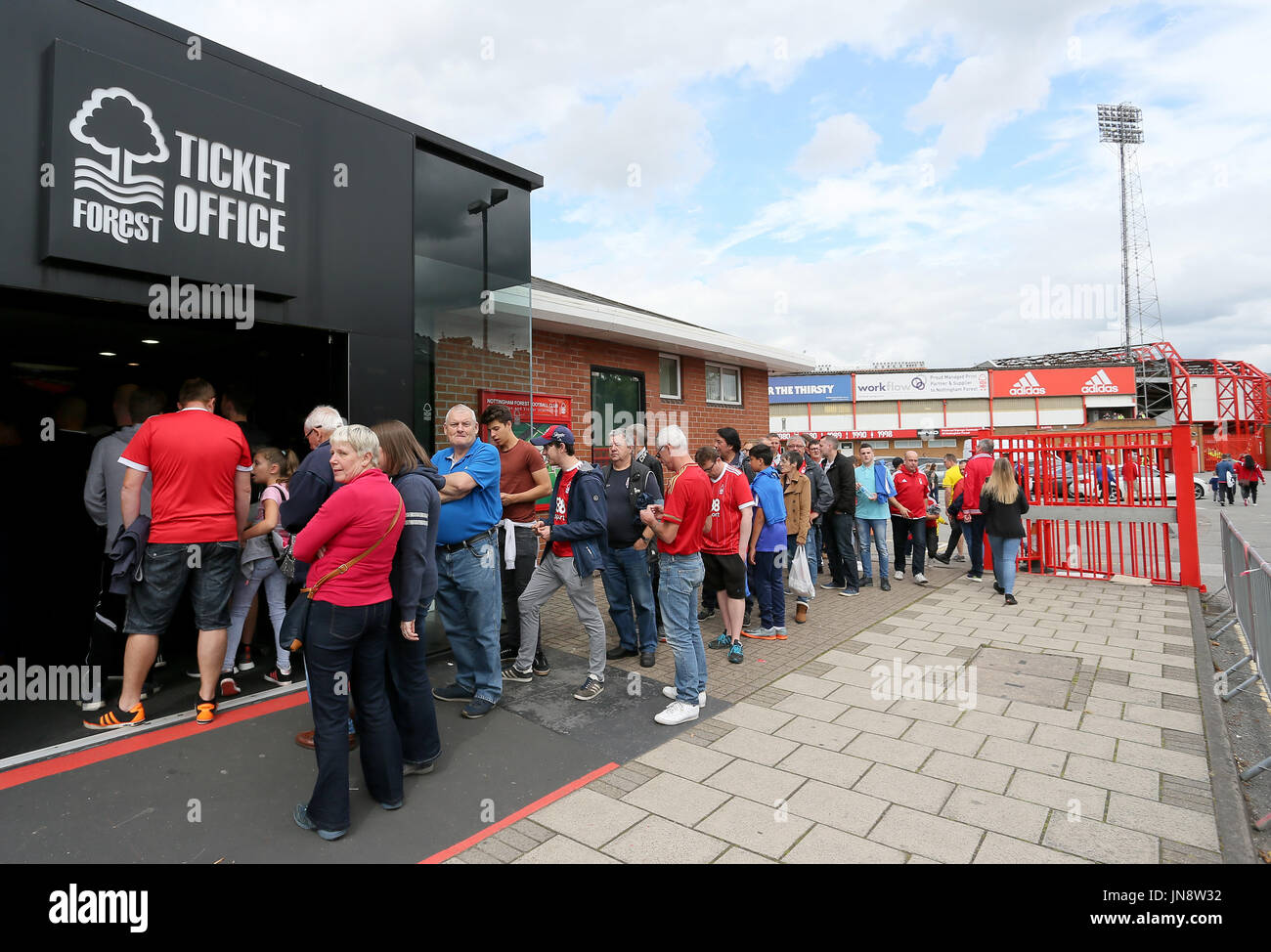 Queue fans outside ticket office hi-res stock photography and images ...