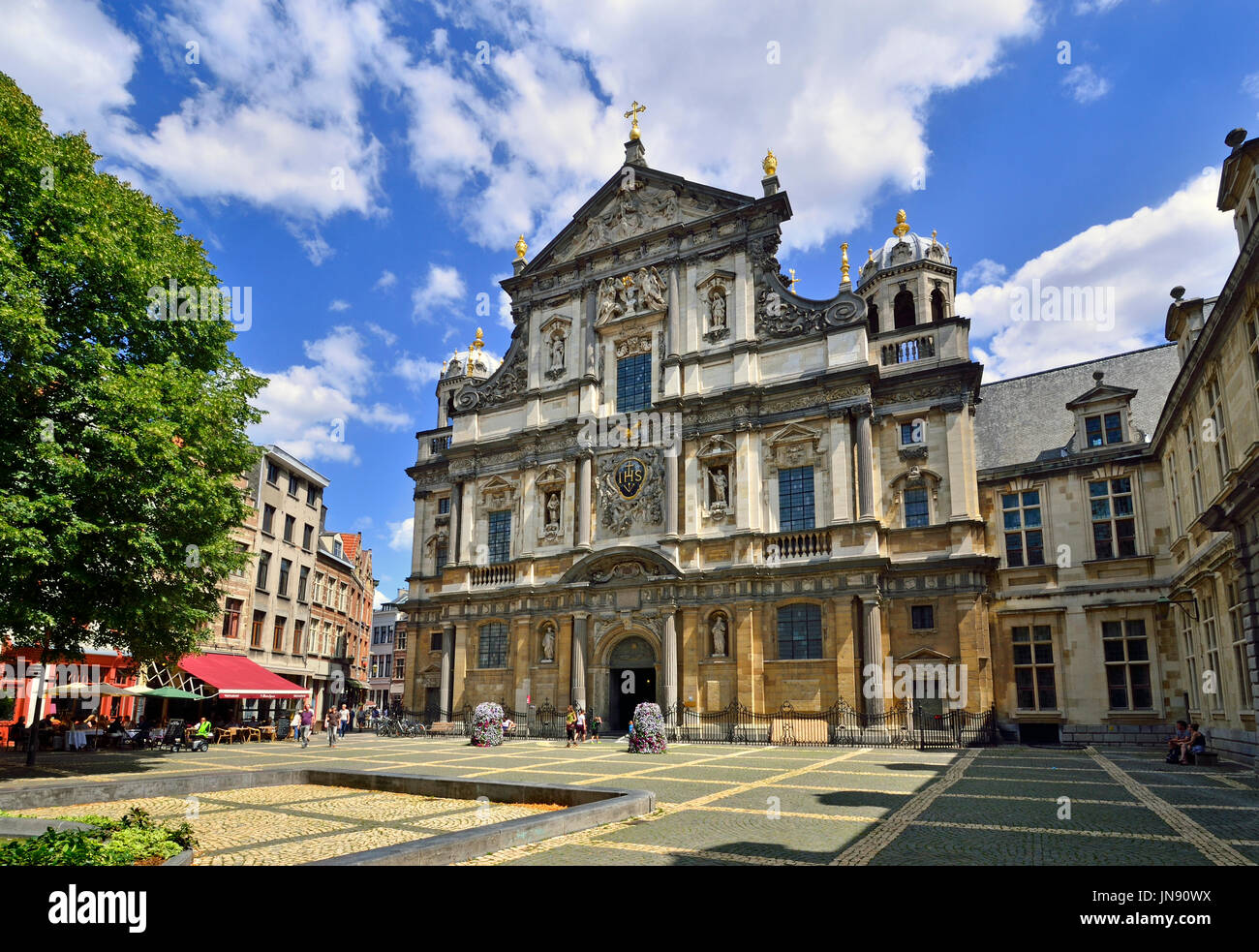 Antwerp, Belgium. St Carolus Borromeus Church (1626: Baroque - Pieter ...