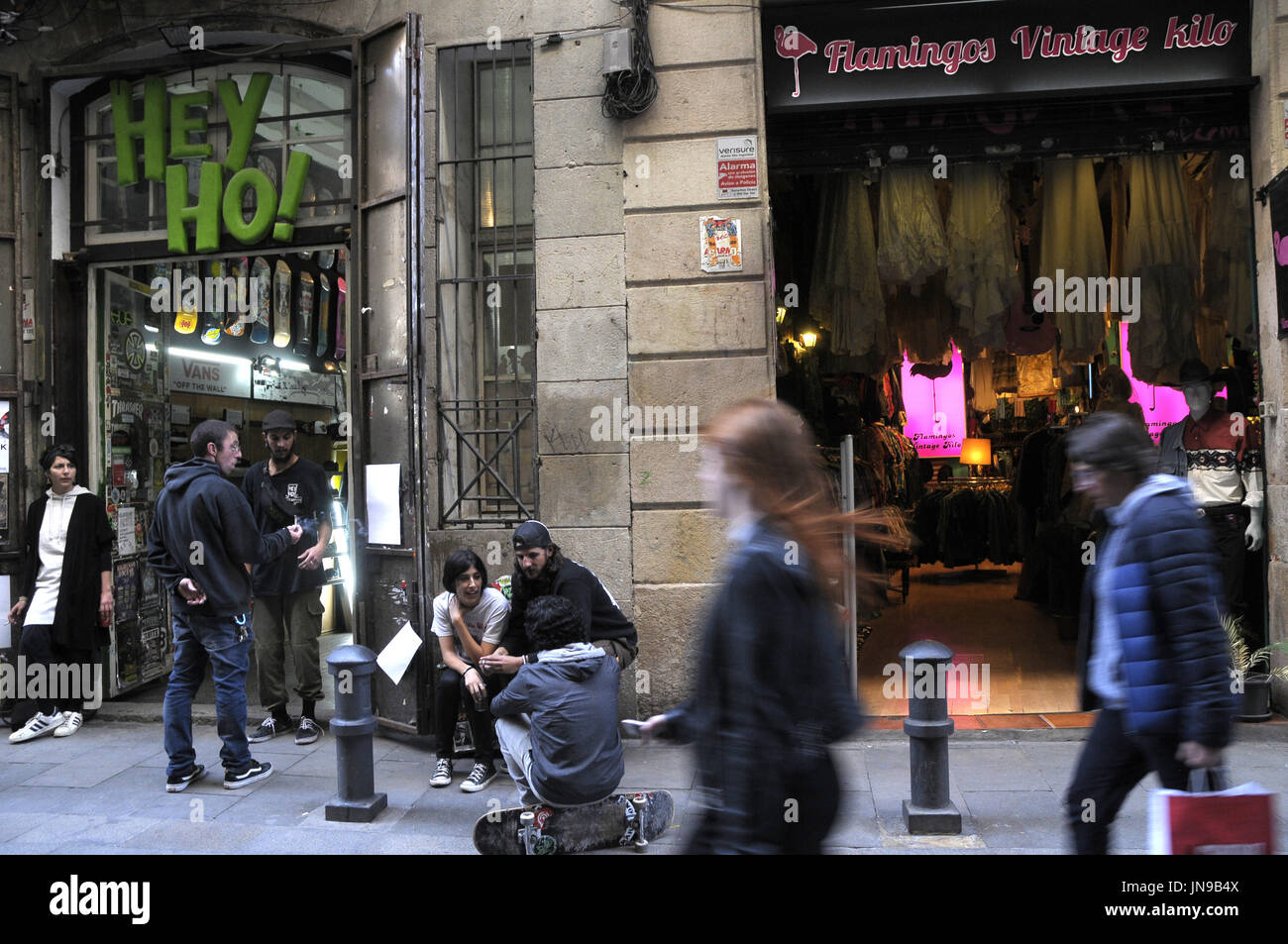 El Raval district. Barcelona. SPAIN. foto: Rosmi Duaso Stock Photo - Alamy
