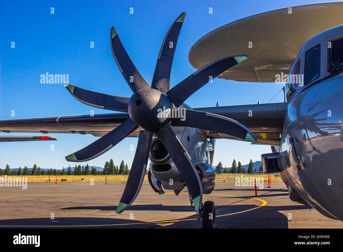 Unique Eight Bladed Airplane Propeller Stock Photo - Alamy