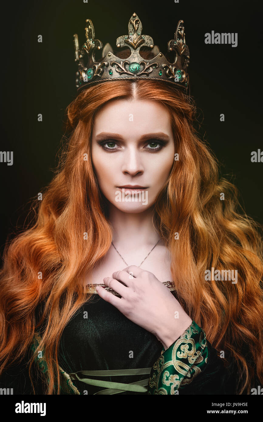Medieval Girl With Red Hair
